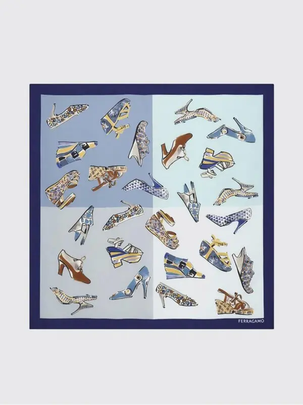 FERRAGAMO Scarf - Blue