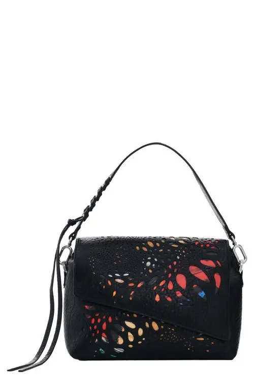 Desigual Butterfly Cutout Faux Leather Shoulder Bag