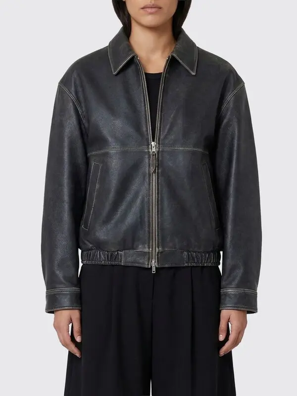 DUNST Lambskin Leather Jacket - Black
