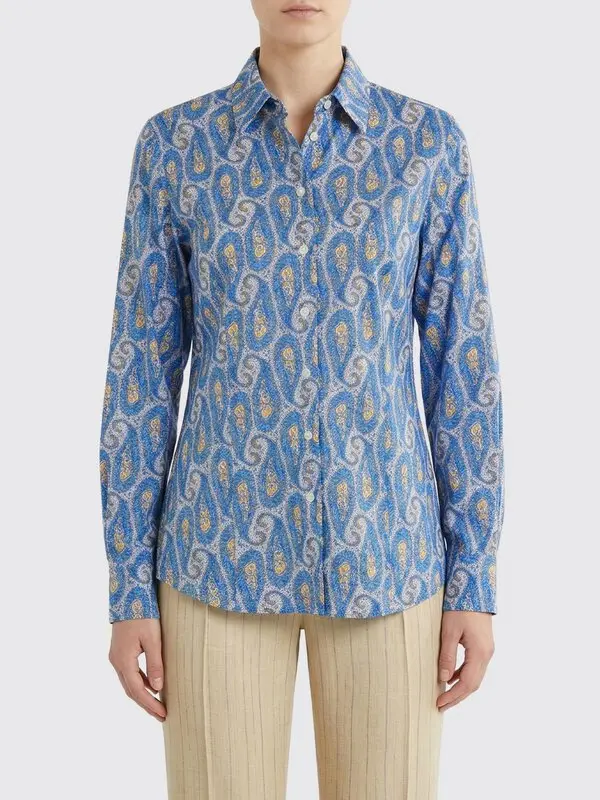 Etro Printed Shirt - Gnawed Blue