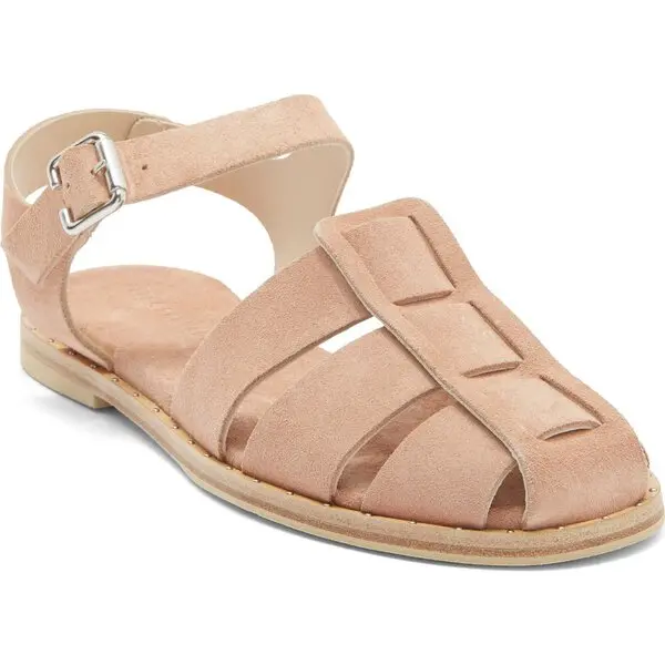 Freda Salvador Sera Fisherman Sandal - Blush Suede