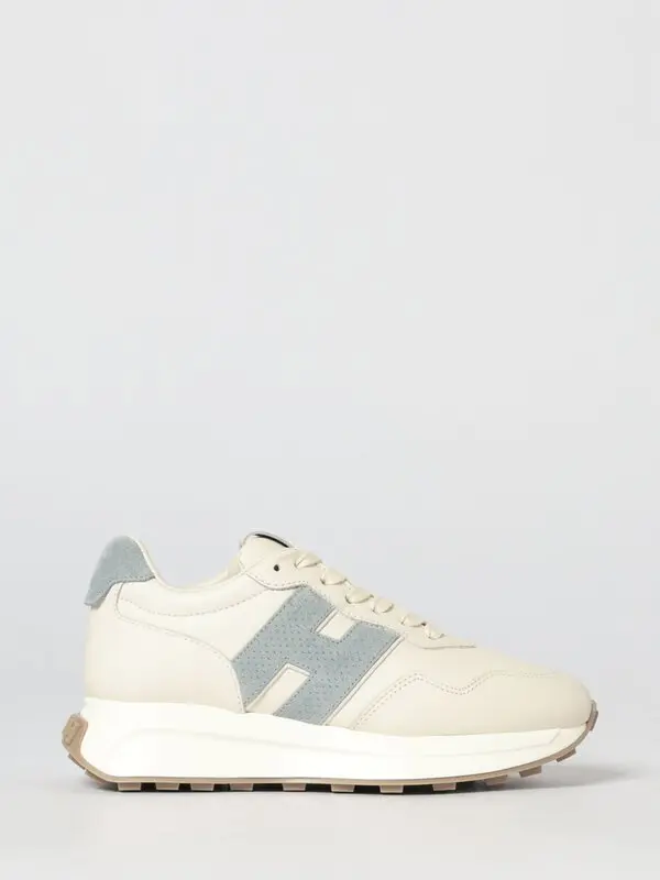Hogan H641 Leather And Suede Sneakers - White