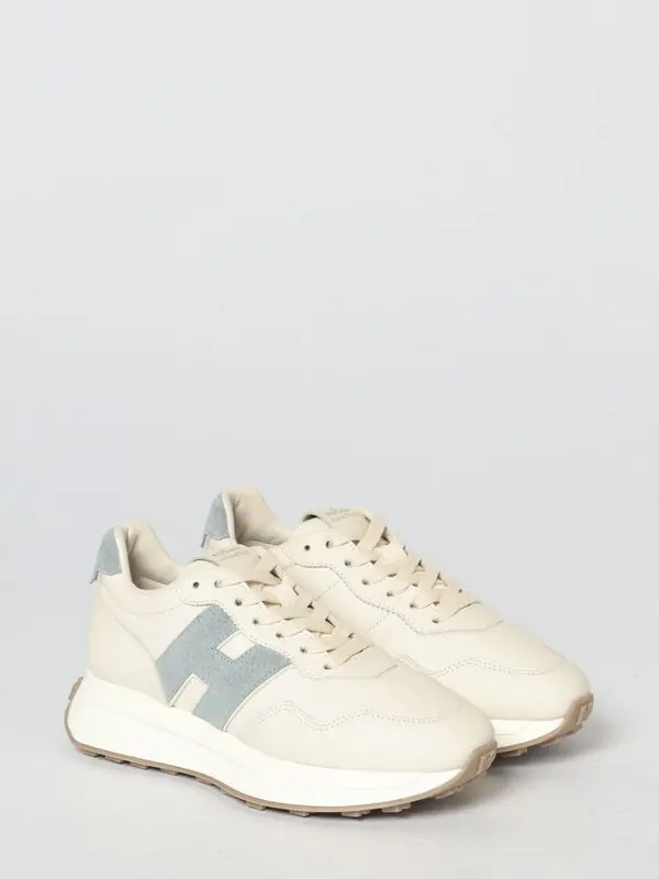 Hogan H641 Leather And Suede Sneakers - White
