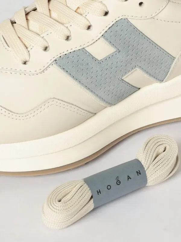 Hogan H641 Leather And Suede Sneakers - White