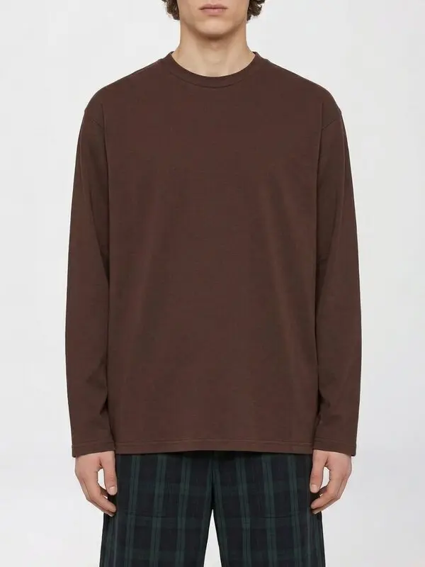 JIL SANDER Basic Cotton T-shirt - Coffee