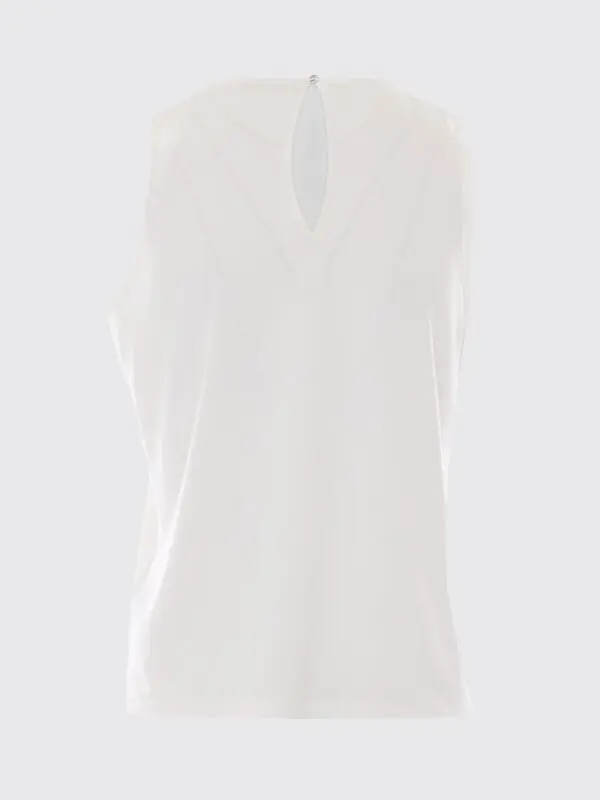 Patrizia Pepe Sleeveless Draped Crêpe Top
