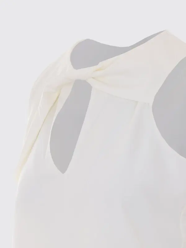 Patrizia Pepe Sleeveless Draped Crêpe Top