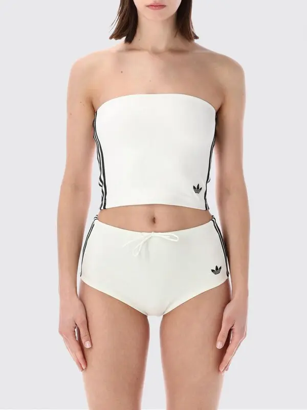 ADIDAS ORIGINALS Strapless Cropped Top With Signature Stripes