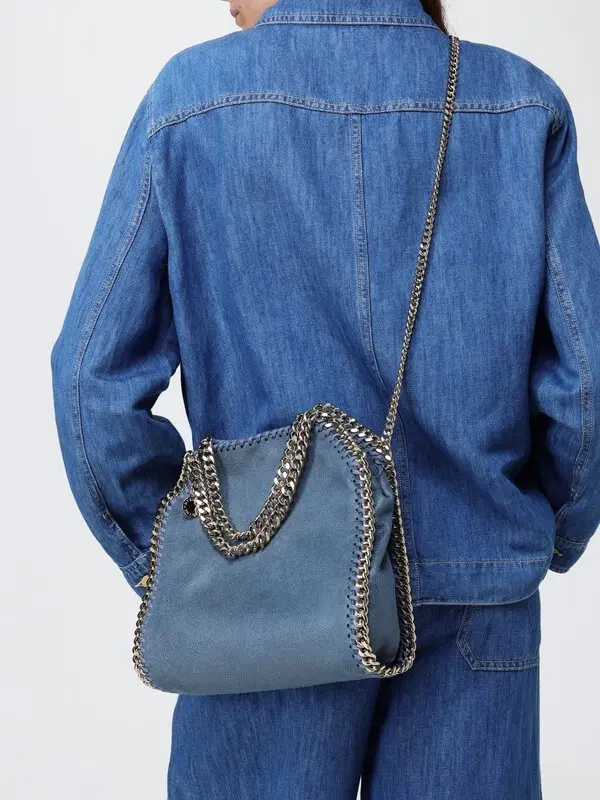 Stella McCartney Falabella Faux Suede Bag - Blue