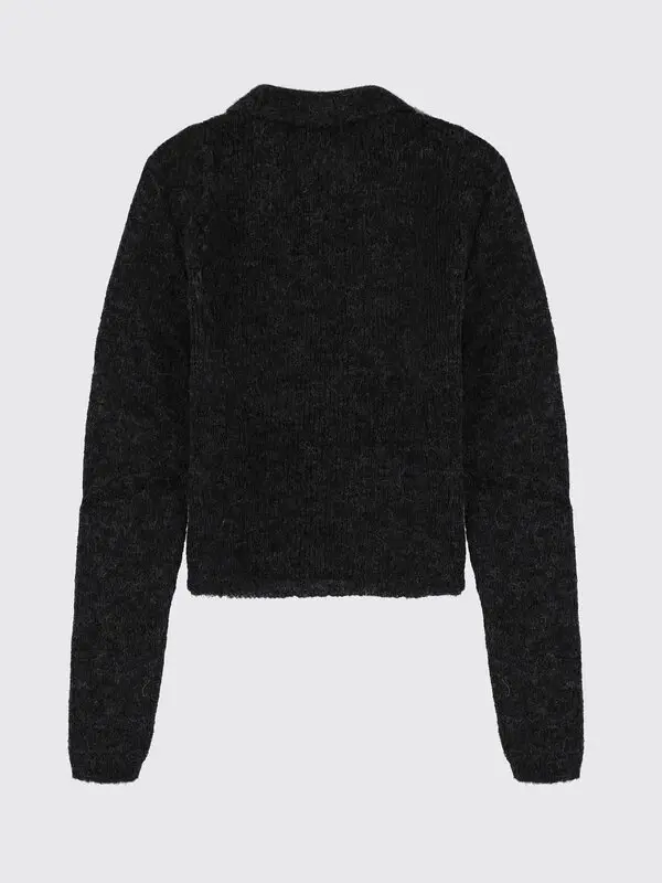 Our Legacy Wool Polo Cardigan - Charcoal