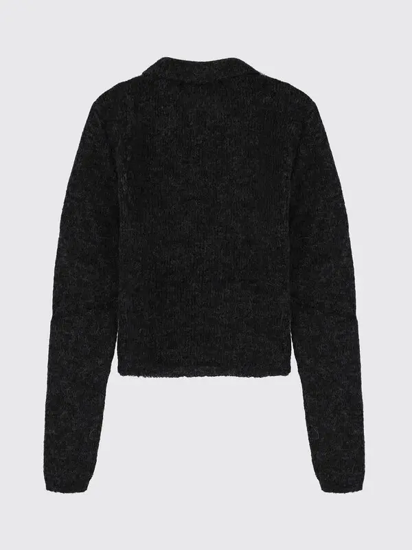 Our Legacy Wool Polo Cardigan - Charcoal