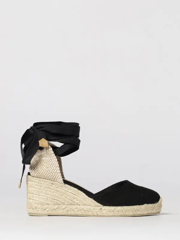 CastaÑer Carina Cotton Canvas Espadrilles With Ribbon Fastening