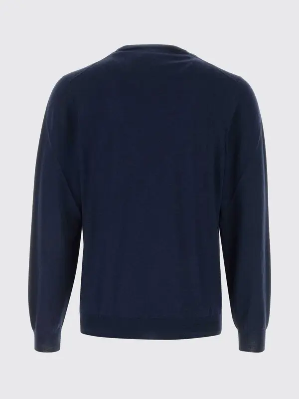 Fedeli Crew Neck Pullover - Navy