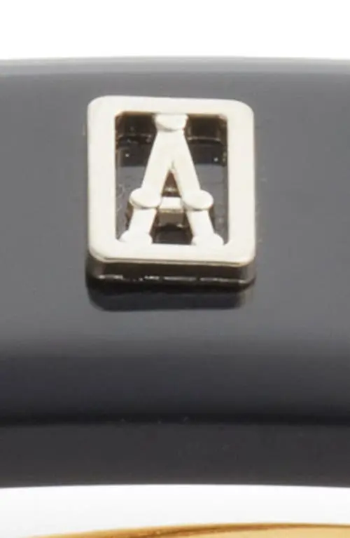 Alexandre De Paris Logo Barrette - Black