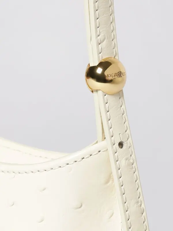 Jacquemus Le Petit Bisou Embossed Leather Bag - Ivory