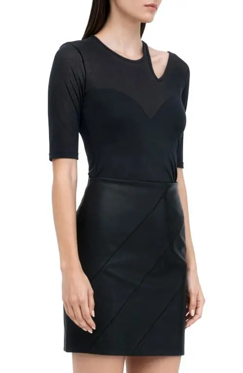 MARCELLA Taia Asymmetric Cutout Top