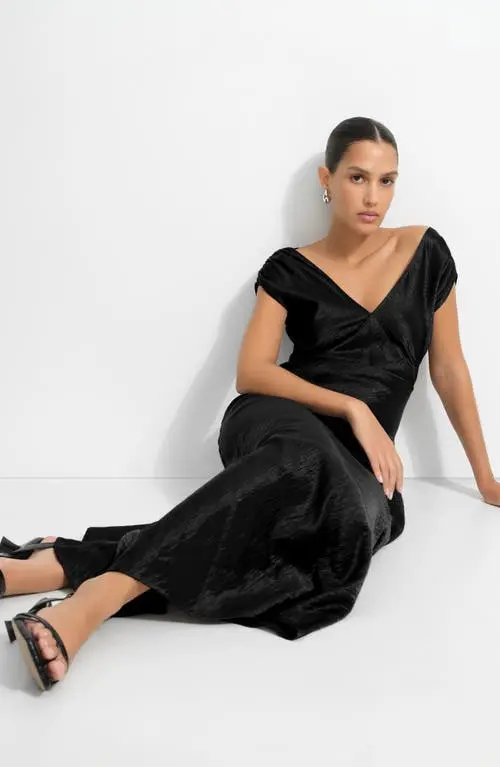 MARCELLA Shiloh Satin A-line Dress