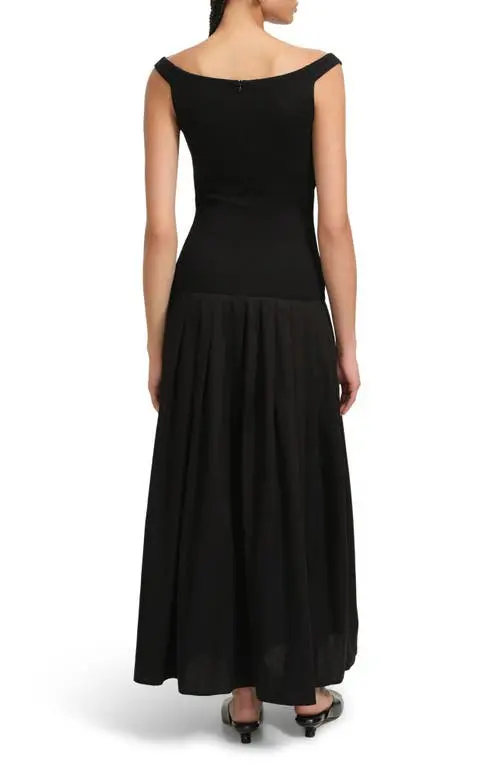 MARCELLA Selene Off-the-shoulder Dress - Black
