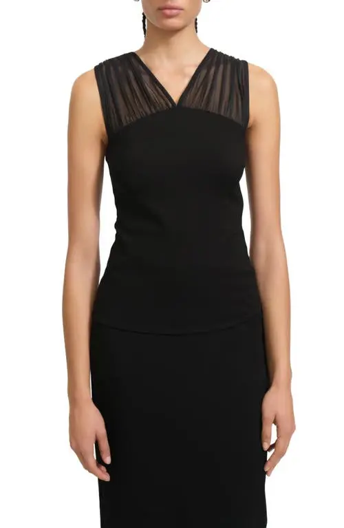 MARCELLA Bellamy Sleeveless Top - Black