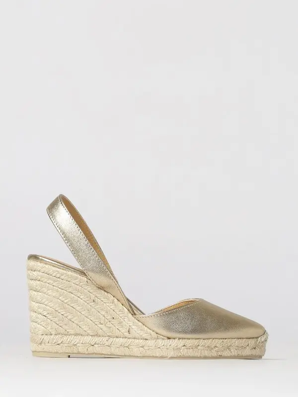 CastaÑer Espadrille Wedge - Gold