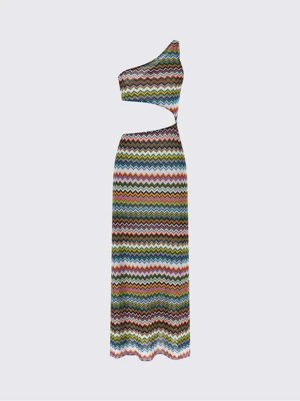Missoni One-shoulder Cut-out Maxi Dress