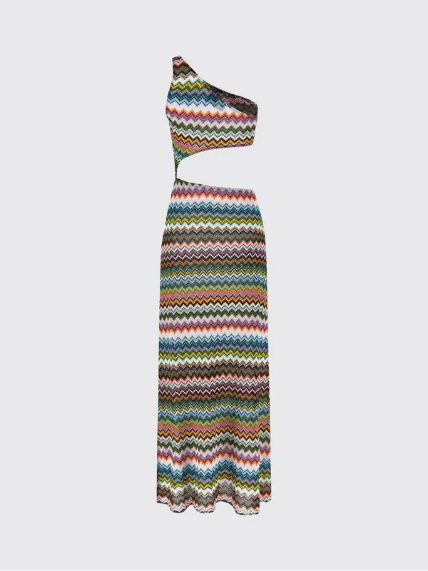 Missoni One-shoulder Cut-out Maxi Dress