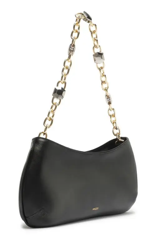 AREZZO Small Luna Baguette - Black