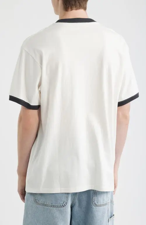 Rip Curl Liquid Trips Embroidered Ringer T-shirt - Bone