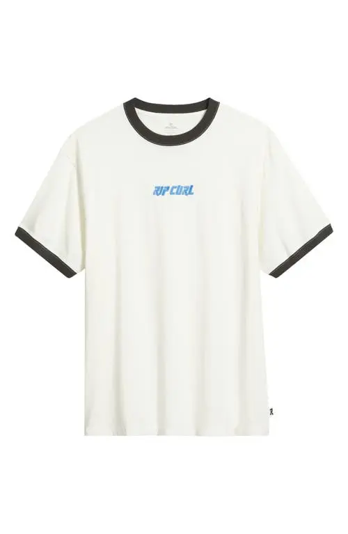 Rip Curl Liquid Trips Embroidered Ringer T-shirt - Bone