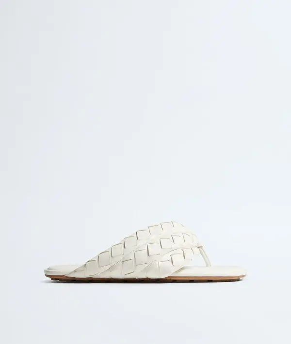 Bottega Veneta Salsa Flat Thong - Alabaster