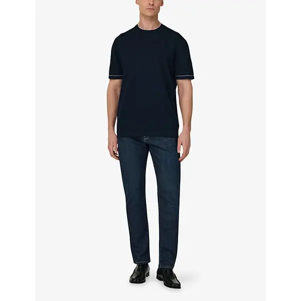 Boggi Milano Straight Regular-fit Stretch-denim Jeans