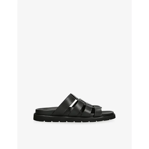 Steve Madden Ankara Leather Sandals - Black