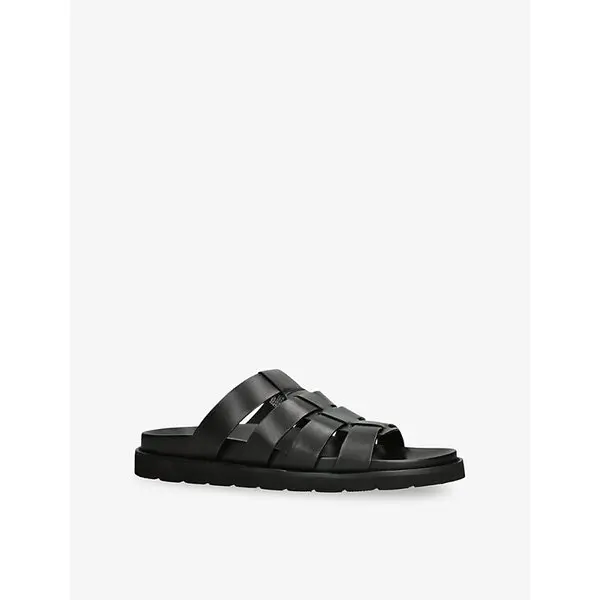 Steve Madden Ankara Leather Sandals - Black