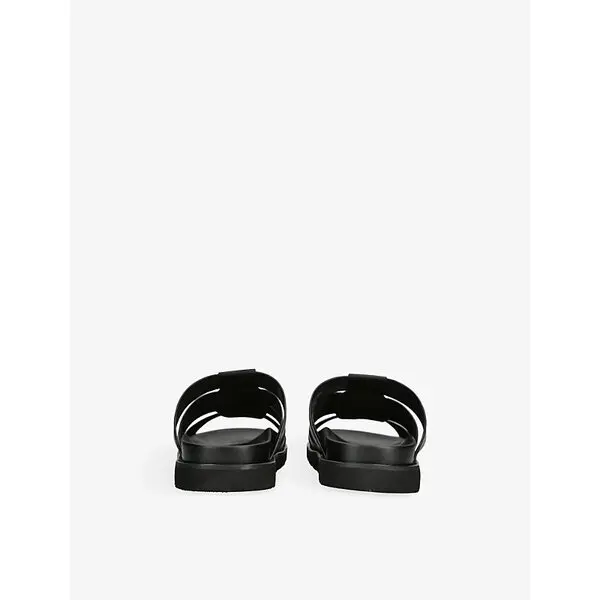 Steve Madden Ankara Leather Sandals - Black