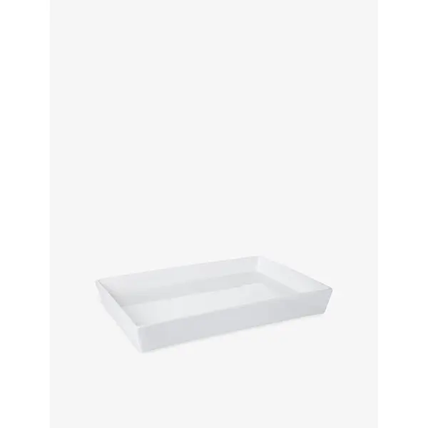 THE WHITE COMPANY Morston Stoneware Tray - White