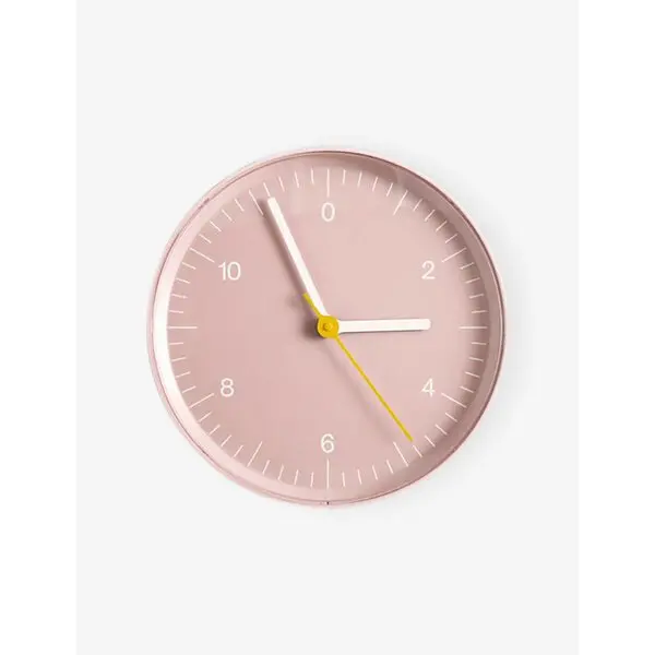 HAY Jasper Morrison Aluminium Wall Clock 26cm - Pink