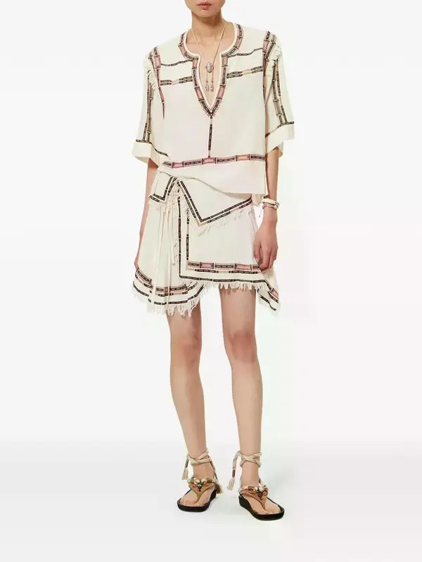 Isabel Marant Étoile Embroidered Blouse - Neutrals