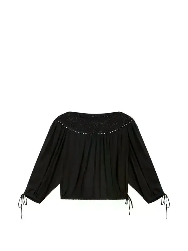 Isabel Marant Nelida Lace Beaded Blouse - Black