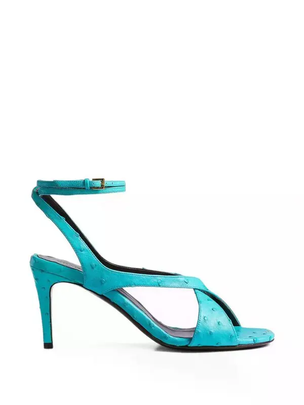 Khaite Liria Cross Strap Sandals - Blue