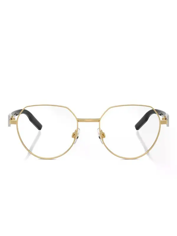 Dolce & Gabbana Round-frame Glasses - Gold