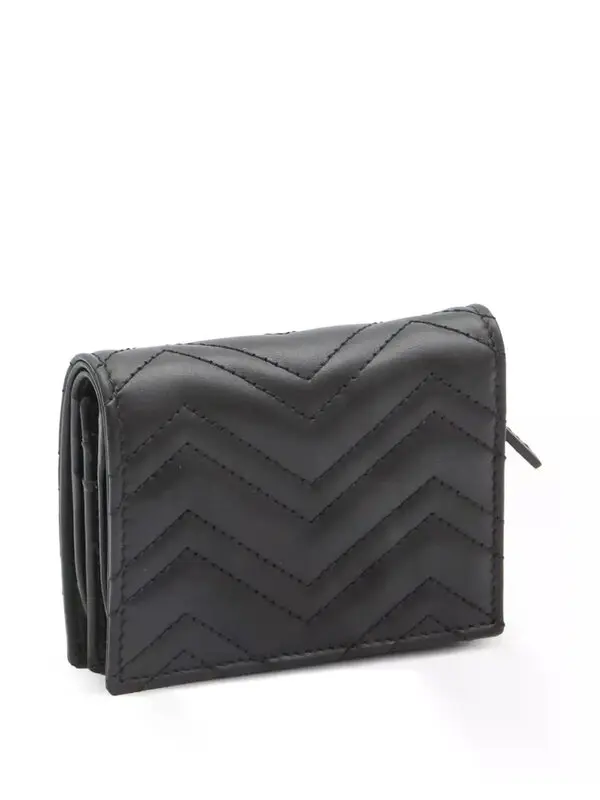Gucci Gg Marmont Chevron Leather Wallet
