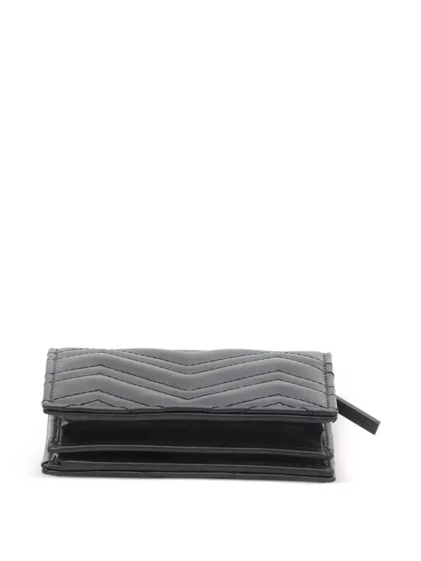 Gucci Gg Marmont Chevron Leather Wallet