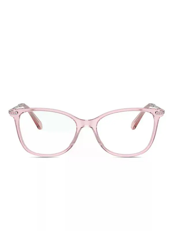 SWAROVSKI Crystal-embellished Square-frame Glasses - Pink