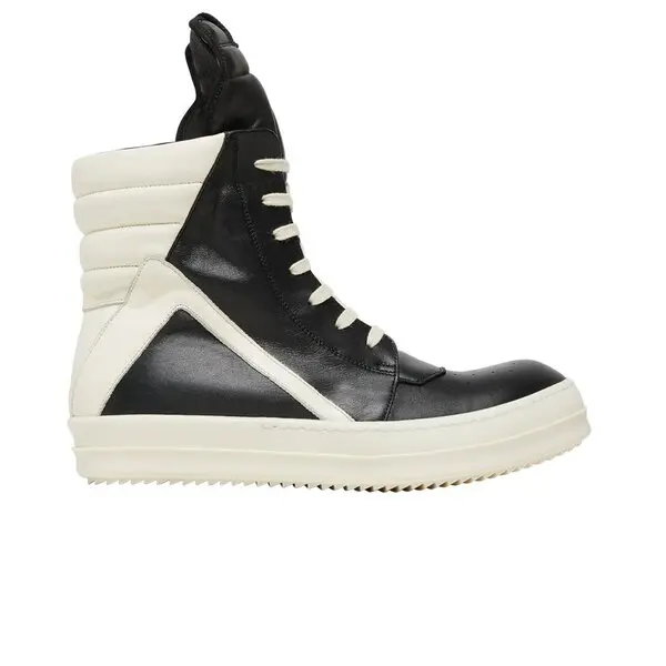 Rick Owens Geobasket High Milk - Black