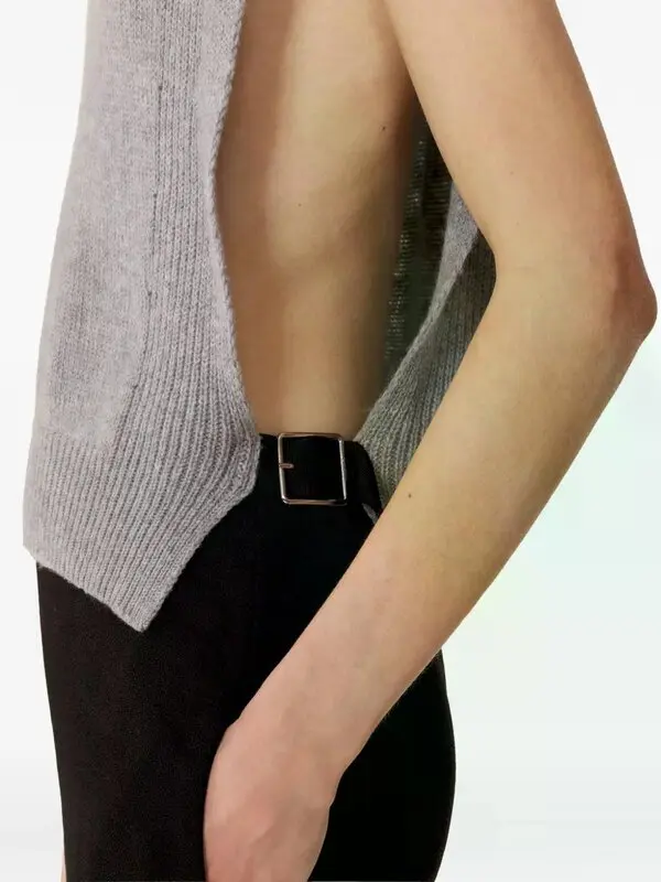 LANVIN Ribbed-trim Sweater - Grey