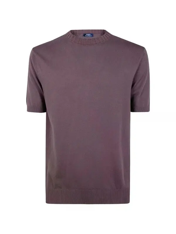 BARBA NAPOLI Knitted T-shirt - Brown