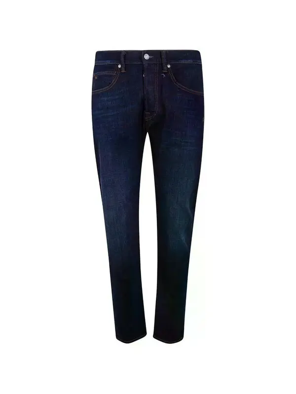 NINE:INTHE:MORNING Contrast-stitch Jeans - Blue