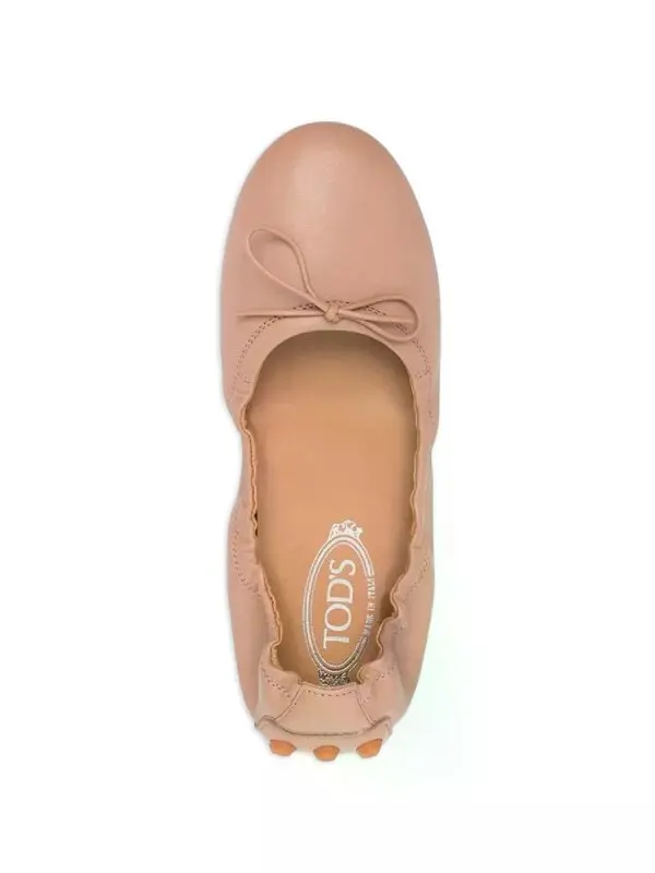 TOD'S Bow-detail Bubble Ballet Flats