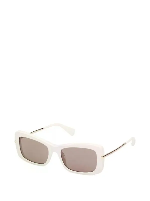 Max Mara Rectangle-frame Sunglasses - White