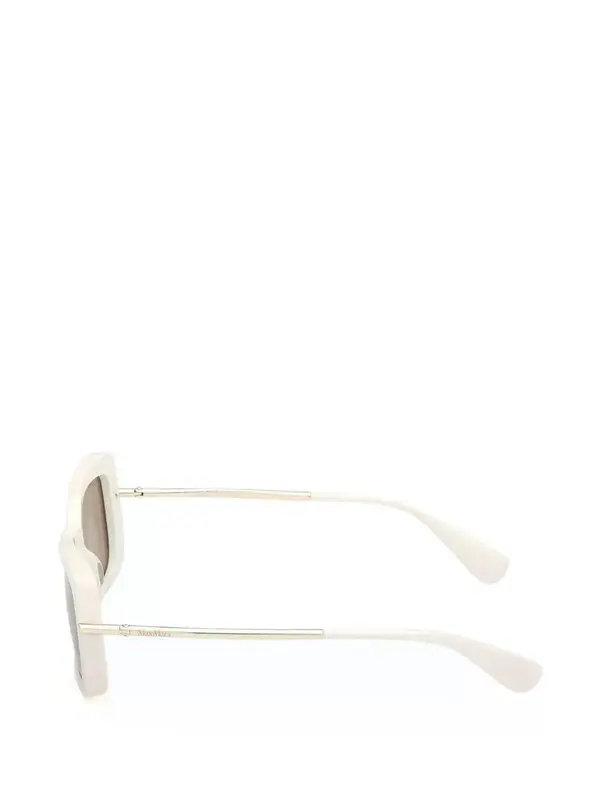 Max Mara Rectangle-frame Sunglasses - White
